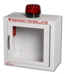 AED Wall Cabinet Compact, Surface Mount , Alarm & Strobe